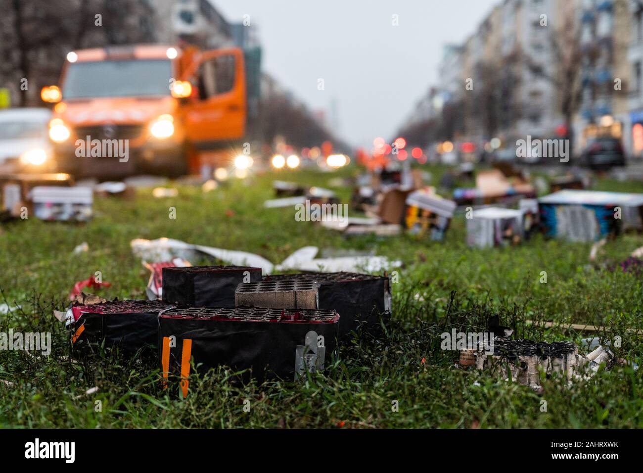 Cleaning up fireworks hi-res stock photography and images - Alamy