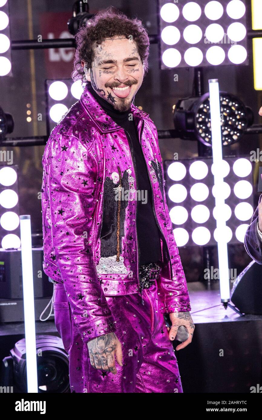 New York, NY, USA. 31st Dec, 2019. Post Malone in attendance for Times ...