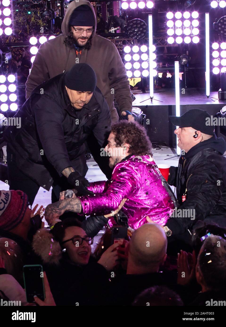New York, NY, USA. 31st Dec, 2019. Post Malone in attendance for Times ...