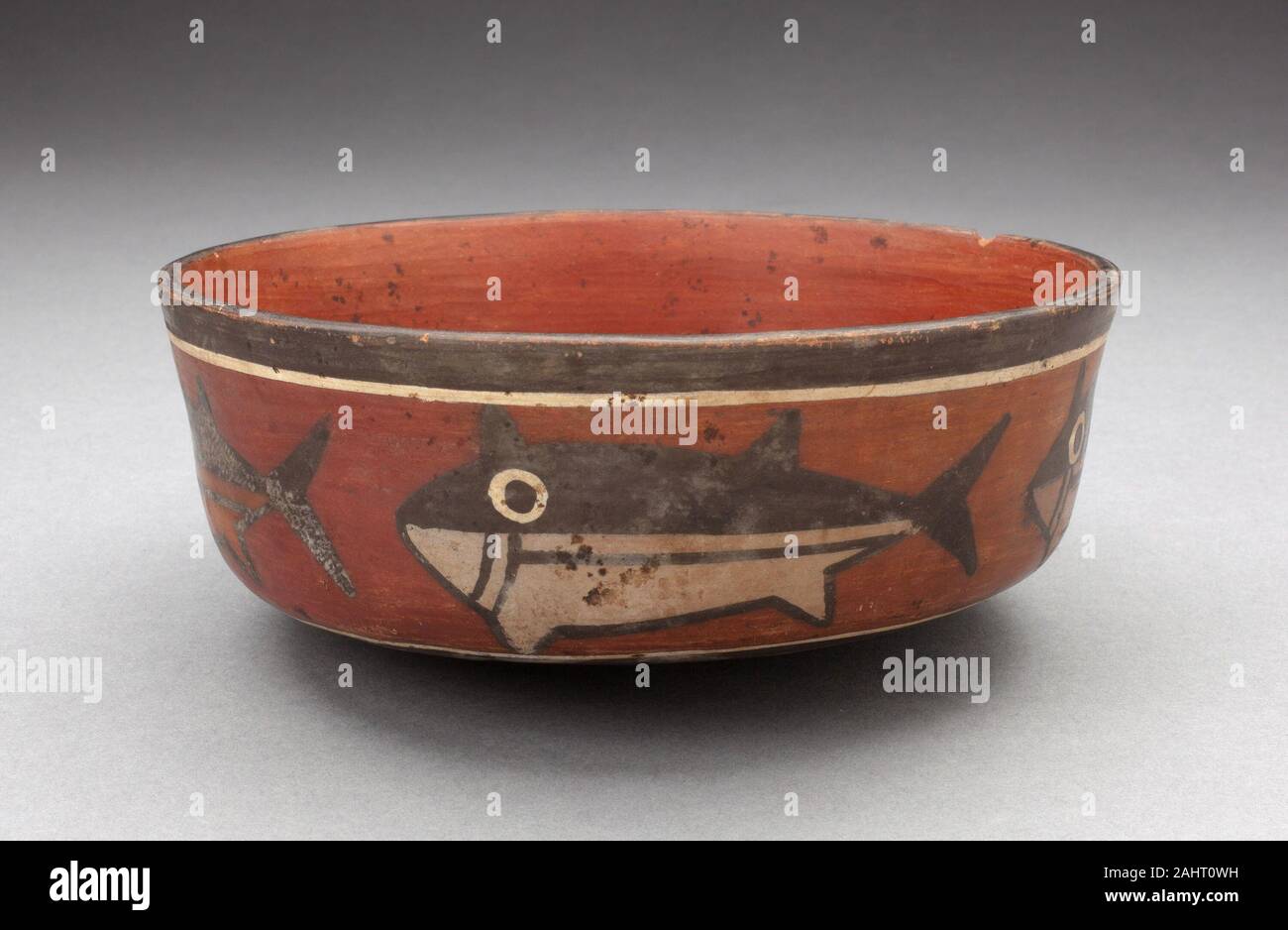 Nazca. Bowl Depicting Shark or Killer Whale. 180 BC–500 AD. Peruvian ...