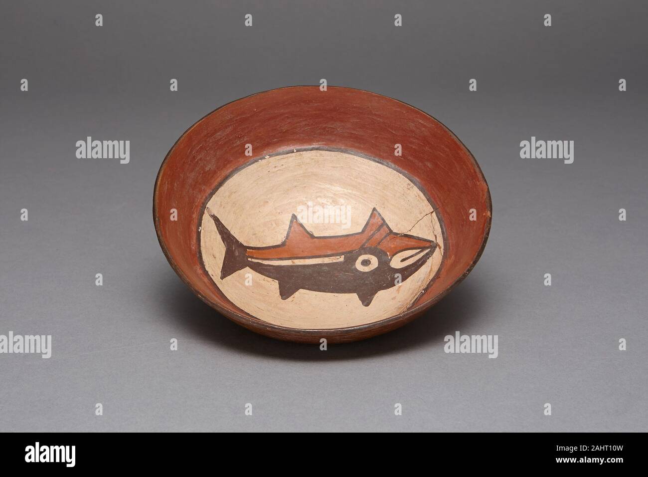 Nazca. Plate Depicting a Fish, Shark, or Whale. 180 BC–500 AD. Peru ...