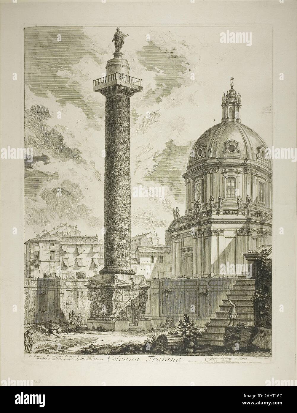 Giovanni Battista Piranesi. Trajan's Column, from Views of Rome. 1750 ...