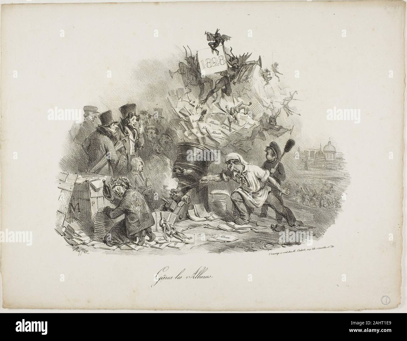 Denis Auguste Marie Raffet. Gâres les Albums. 1828. France. Lithograph ...