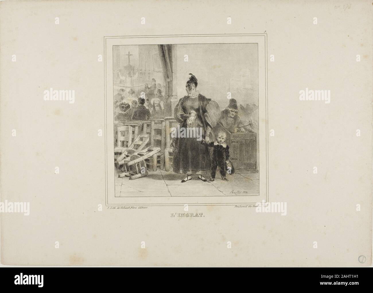 Denis Auguste Marie Raffet. The Ingrate. 1832. France. Lithograph in ...