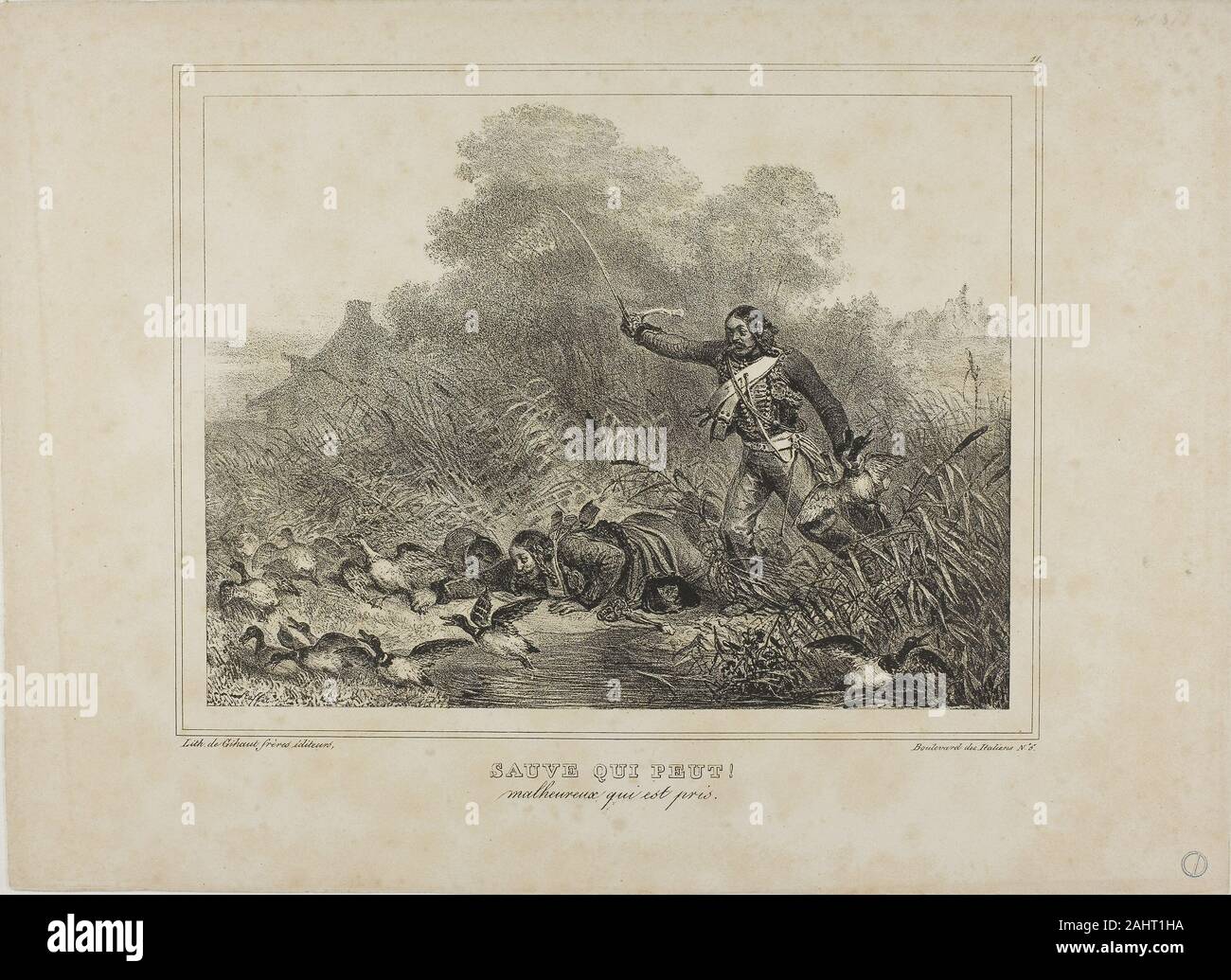 Denis Auguste Marie Raffet. Every Man for Himself!. 1833. France ...