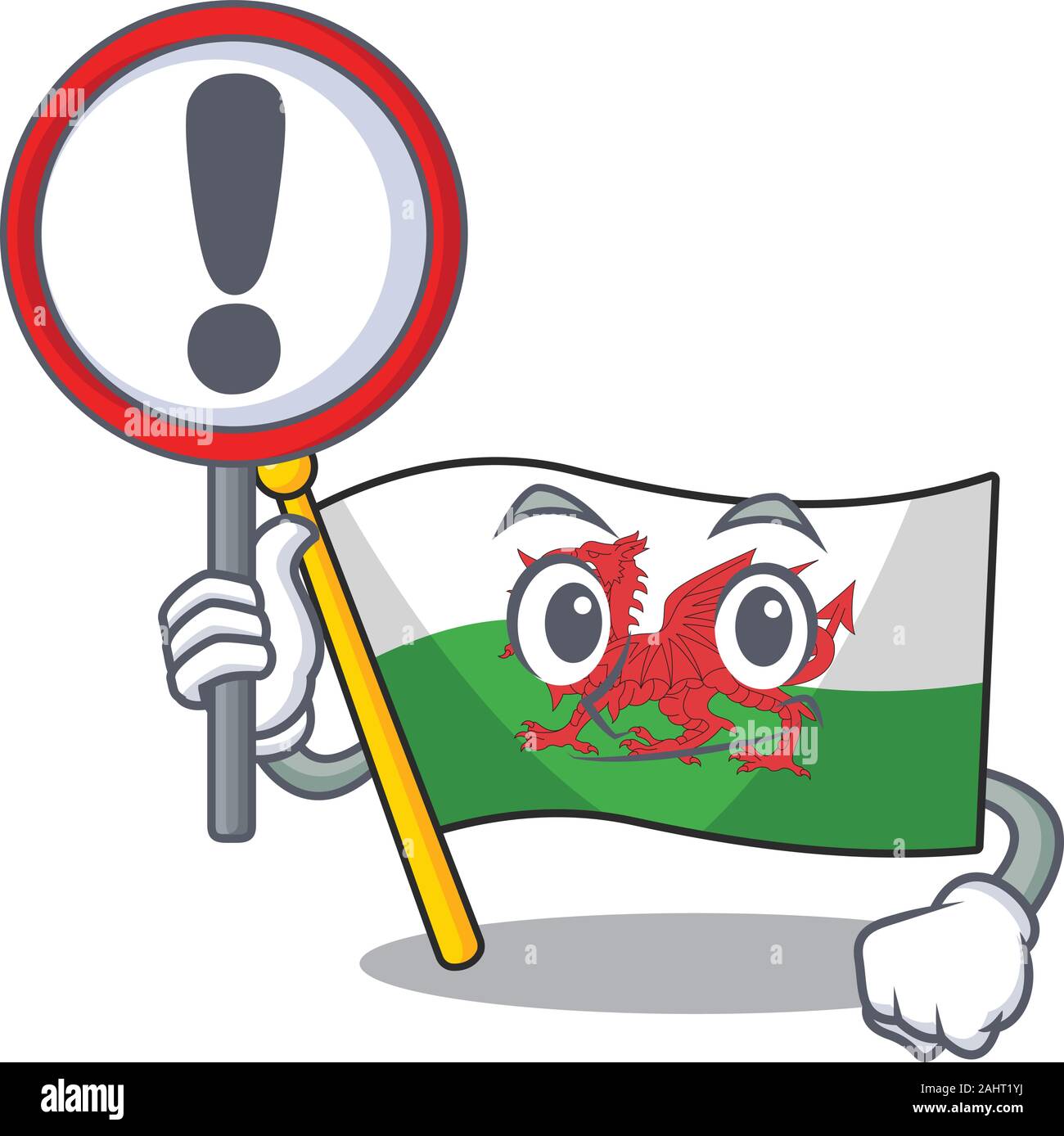 Welsh warning sign Stock Vector Images - Alamy