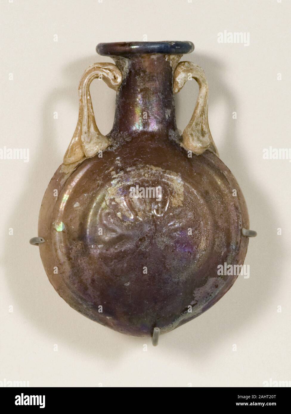 Ancient Roman. Bottle. 1 AD–100 AD. Roman Empire. Glass Stock Photo - Alamy