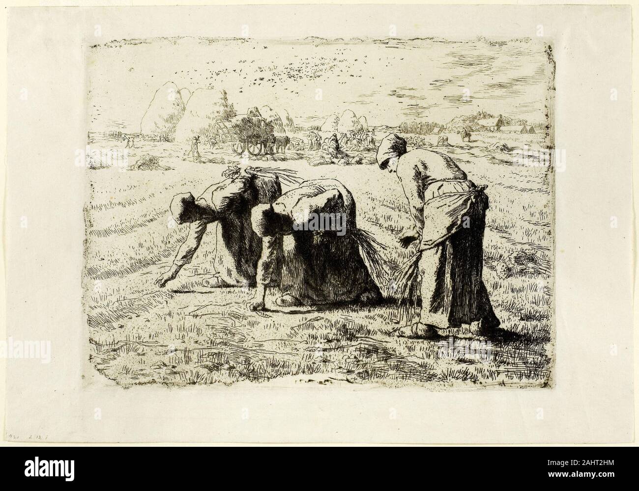 Jean François Millet. The Gleaners. 1855–1856. France. Etching and ...