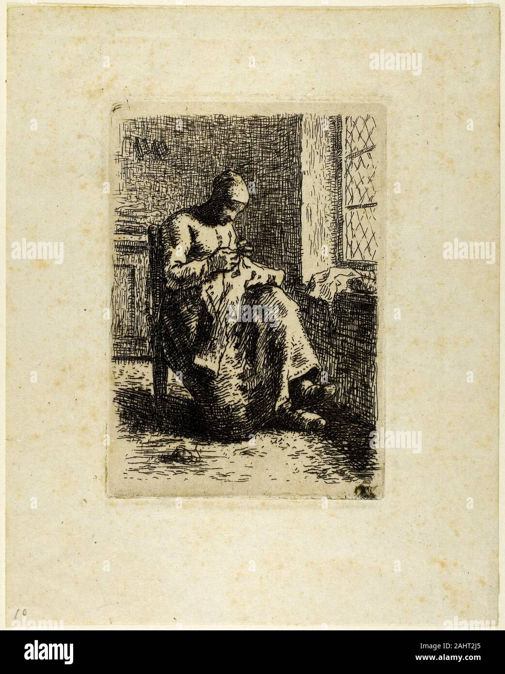 Etching by jean francois millet hi-res stock photography and images - Alamy