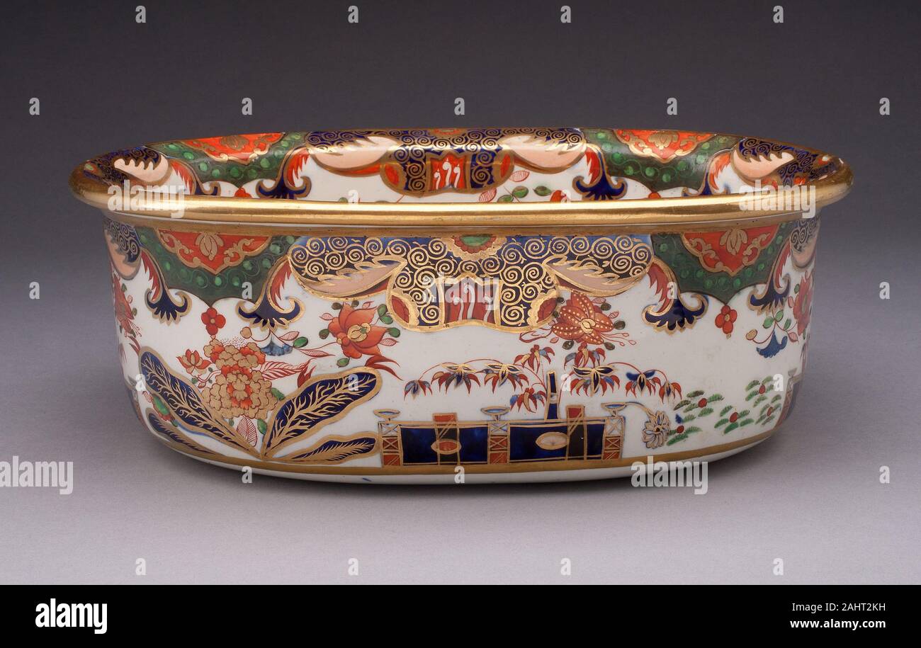 Wine Cistern. 1815–1825. England. Porcelain, Imari decoration Stock ...