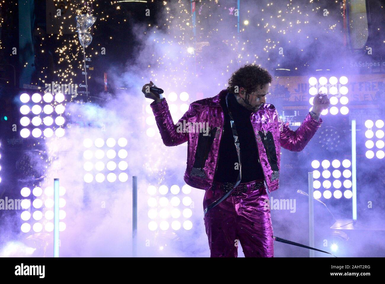 New York, NY, USA. 31st Dec, 2019. Post Malone in attendance for Times ...