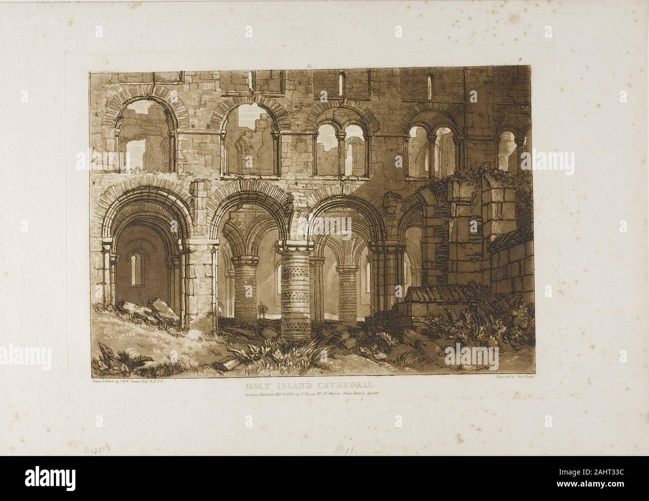 Joseph Mallord William Turner. Holy Island Cathedral, plate 11 from ...