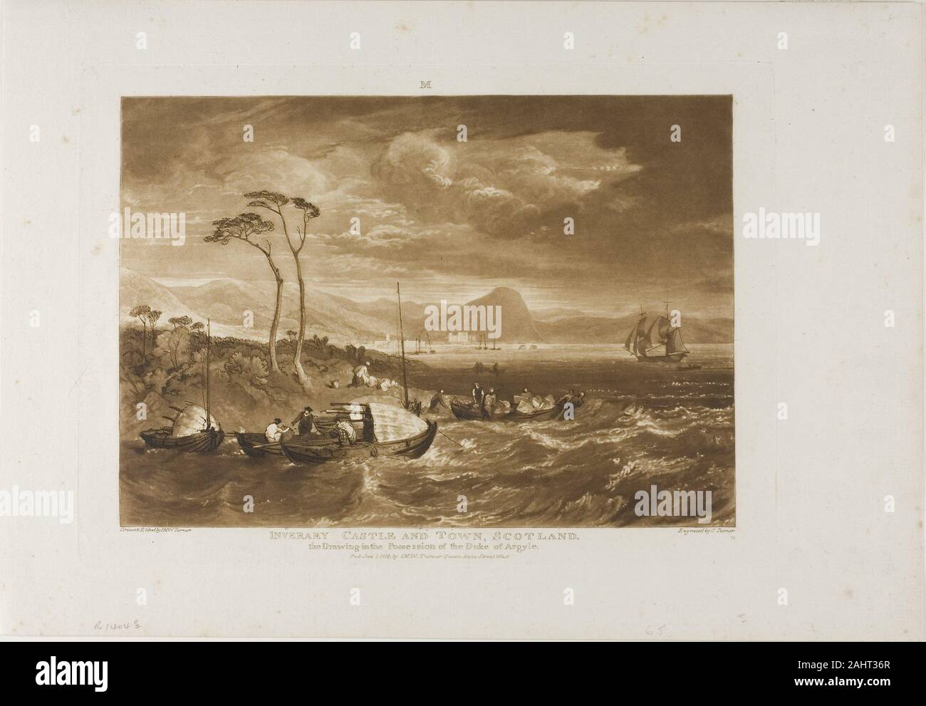 Joseph Mallord William Turner. Inverary Castle and Town, plate 65 from ...