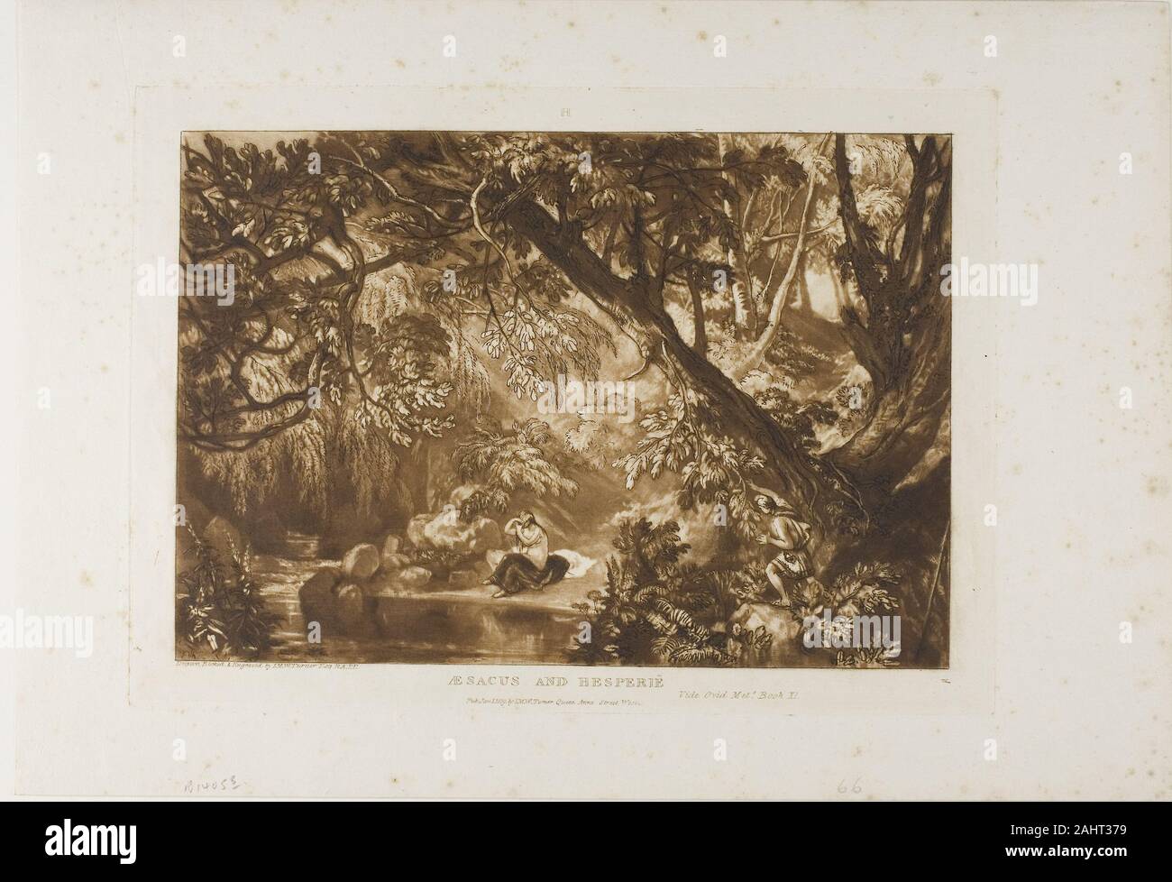 Joseph Mallord William Turner. Aesacus and Hesperie, plate 66 from ...