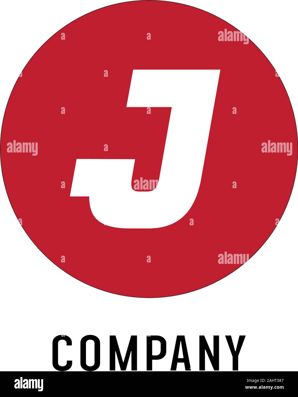 Letter J Alphabetic Logo Design Template, Flat Clean Simple Concept ...