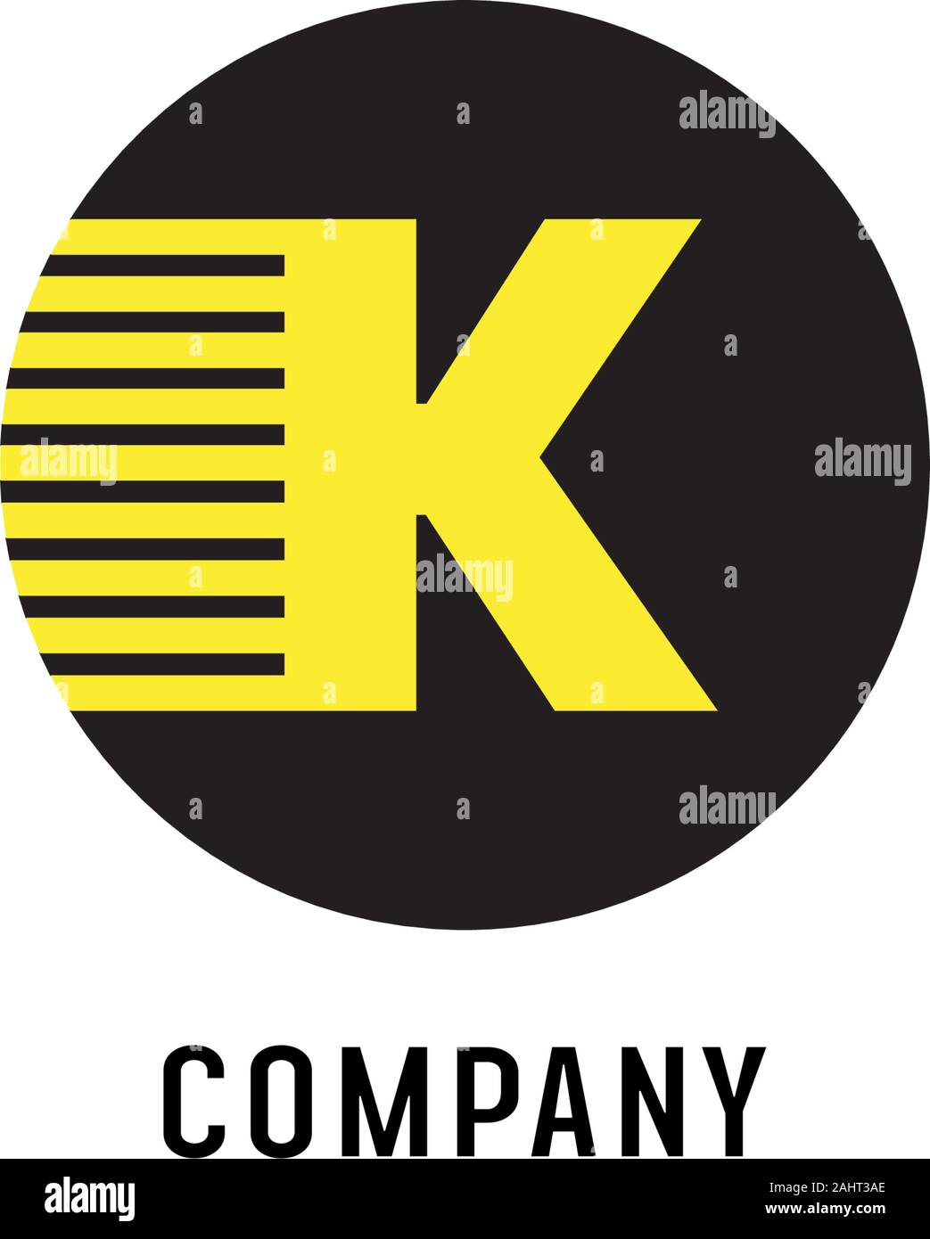 Letter K Alphabetic Logo Design Template, Abjad, Flat Simple Clean ...