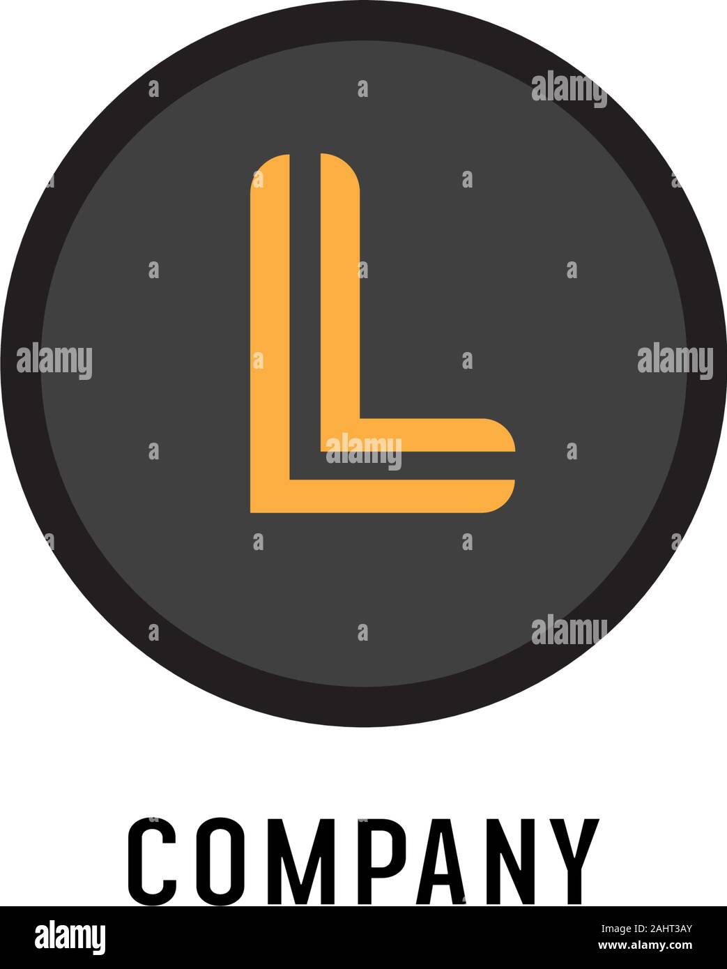 Letter L Alphabetic Logo Design Template, Abjad, Flat Simple Clean ...