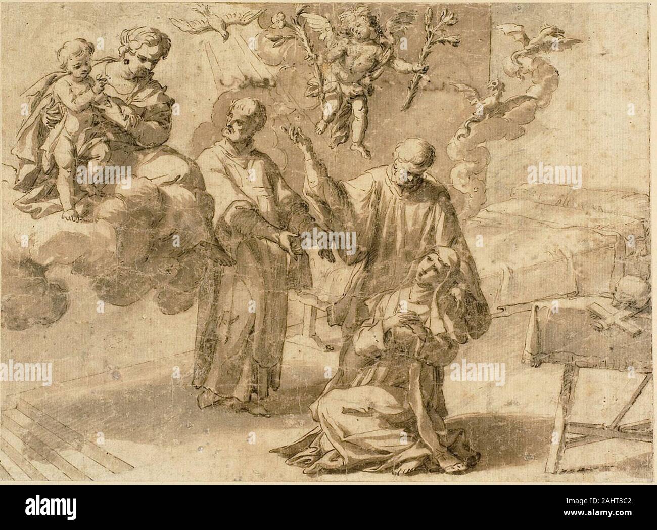 Alessandro Turchi. Vision of Saint Catherine of Siena. 1598–1649. Italy ...