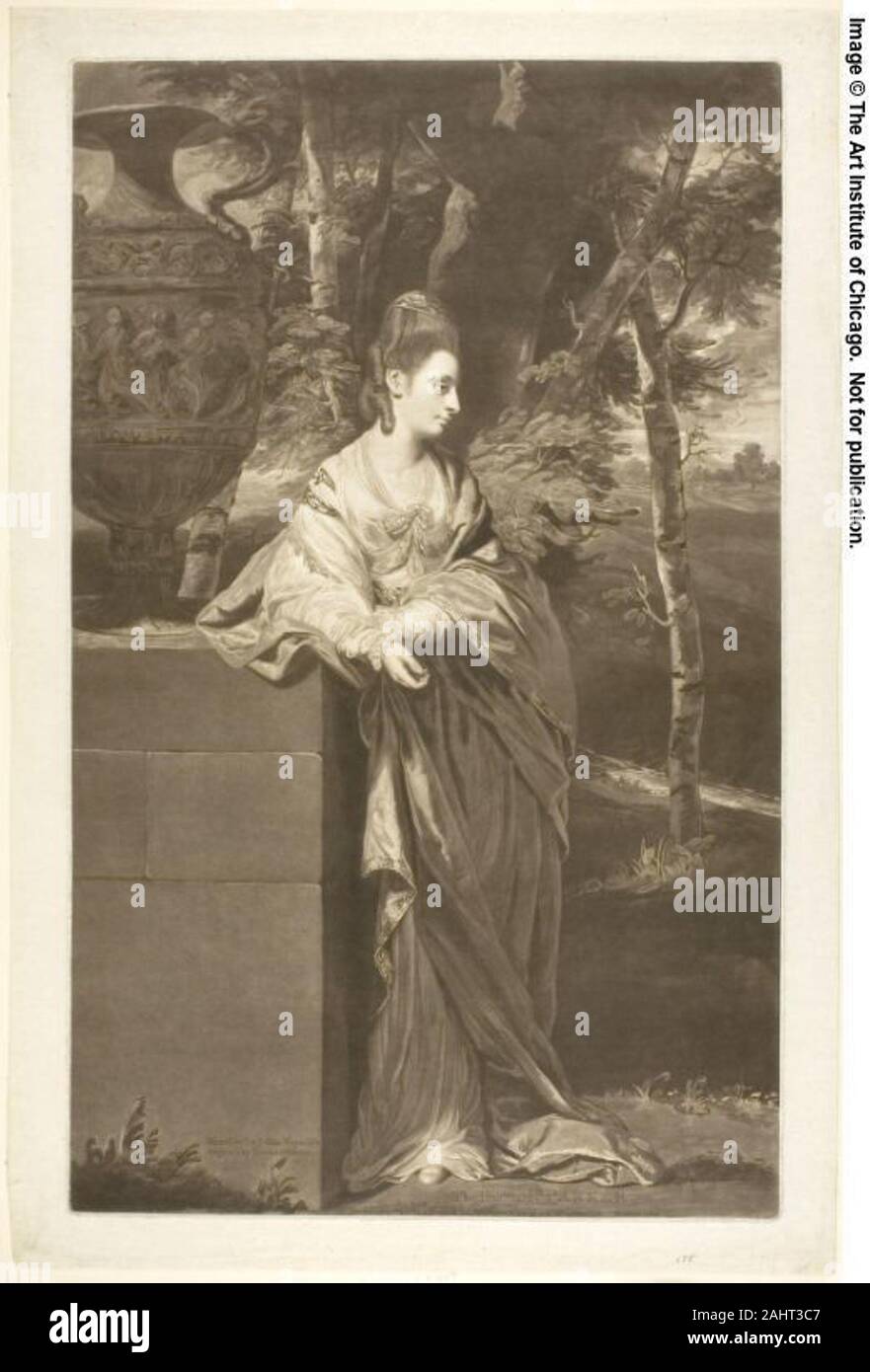 Thomas Watson. Portrait of Honorable Mrs. Parker. 1743–1781. England ...