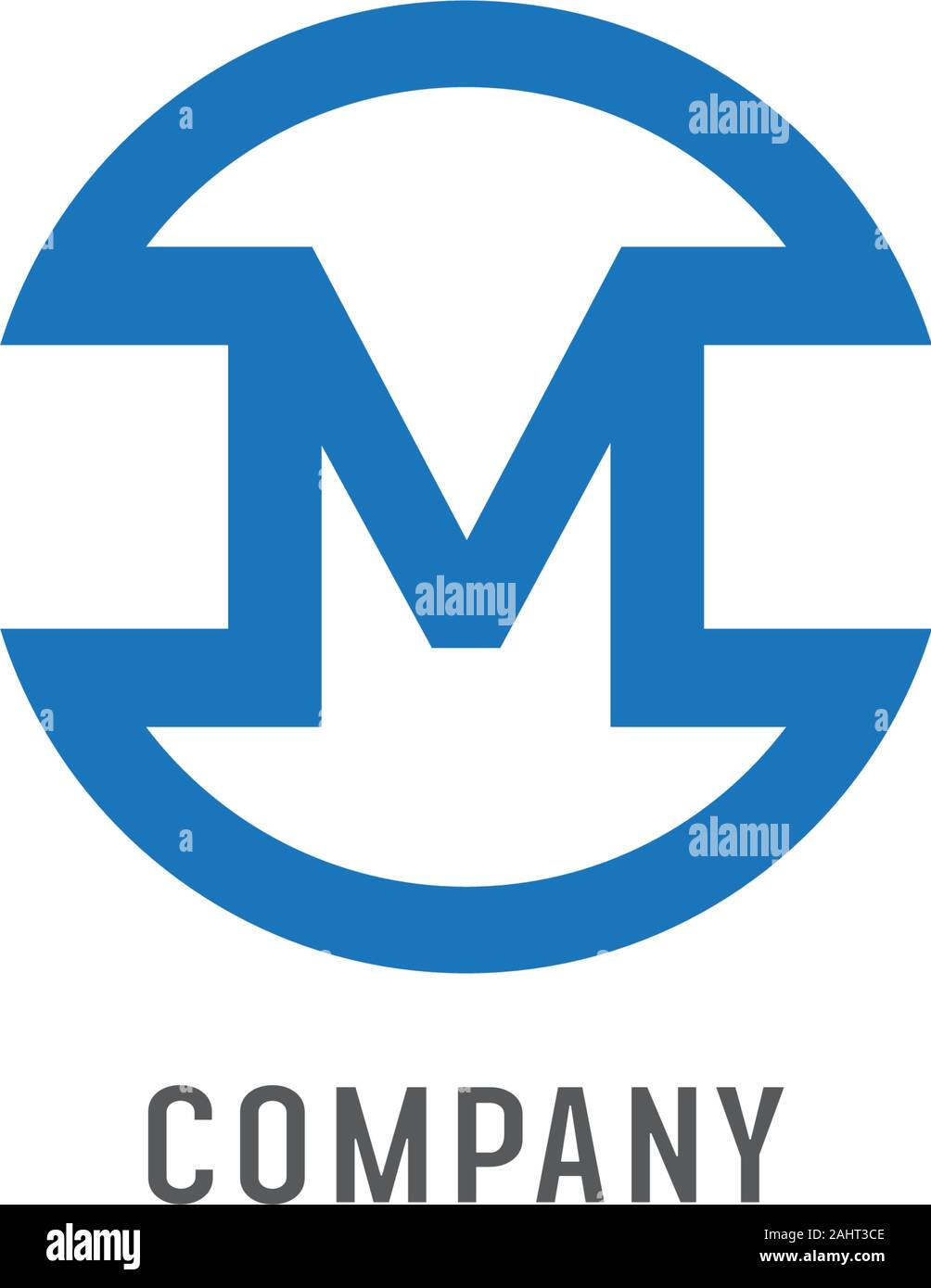 Letter M Alphabetic Logo Design Template, Abjad, Flat Simple & Clean ...