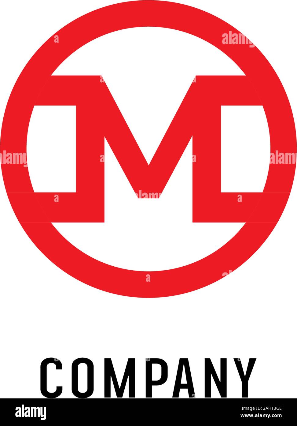 Letter M Alphabetic Logo Design Template, Abjad, Flat Simple & Clean ...