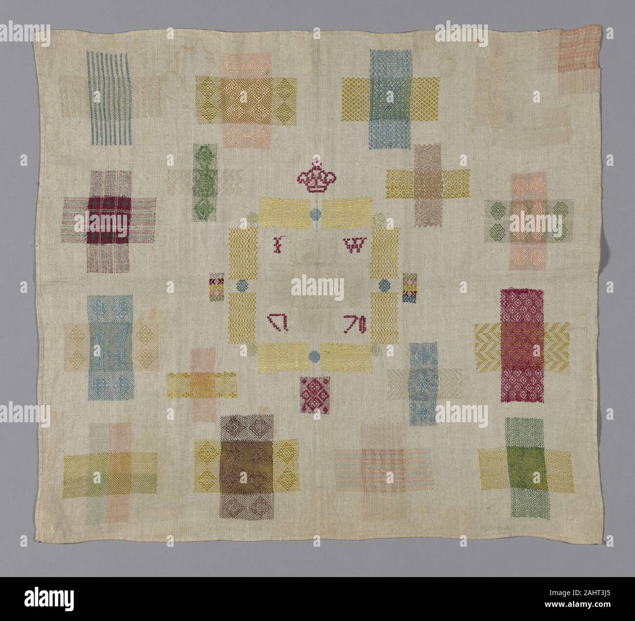 Sampler. 1770. England. Linen, plain weave; embroidered with silk in ...