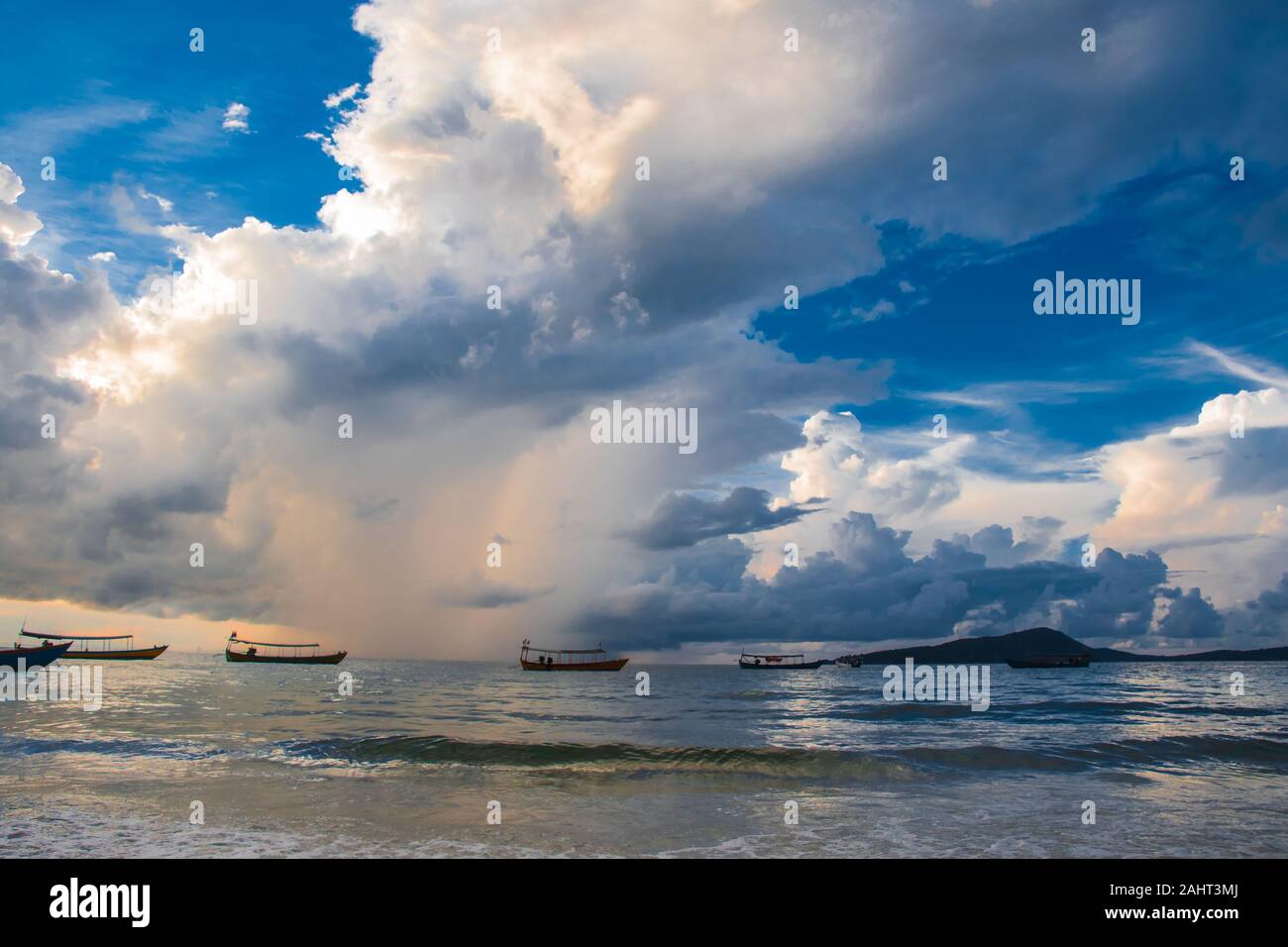 Koh Rong Colors at sunset Stock Photo - Alamy