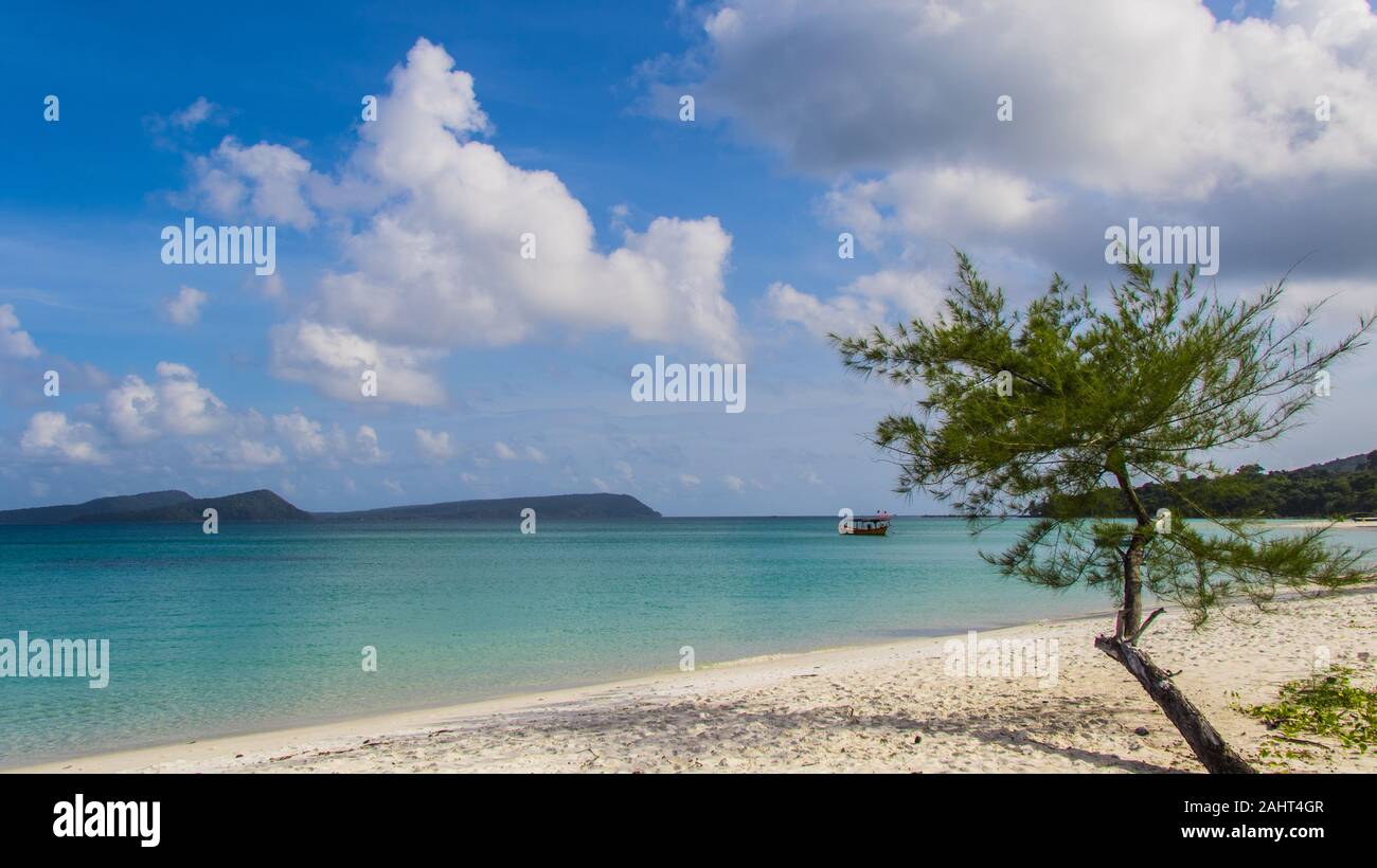 Koh Rong Island - Long Set Beach Stock Photo - Alamy