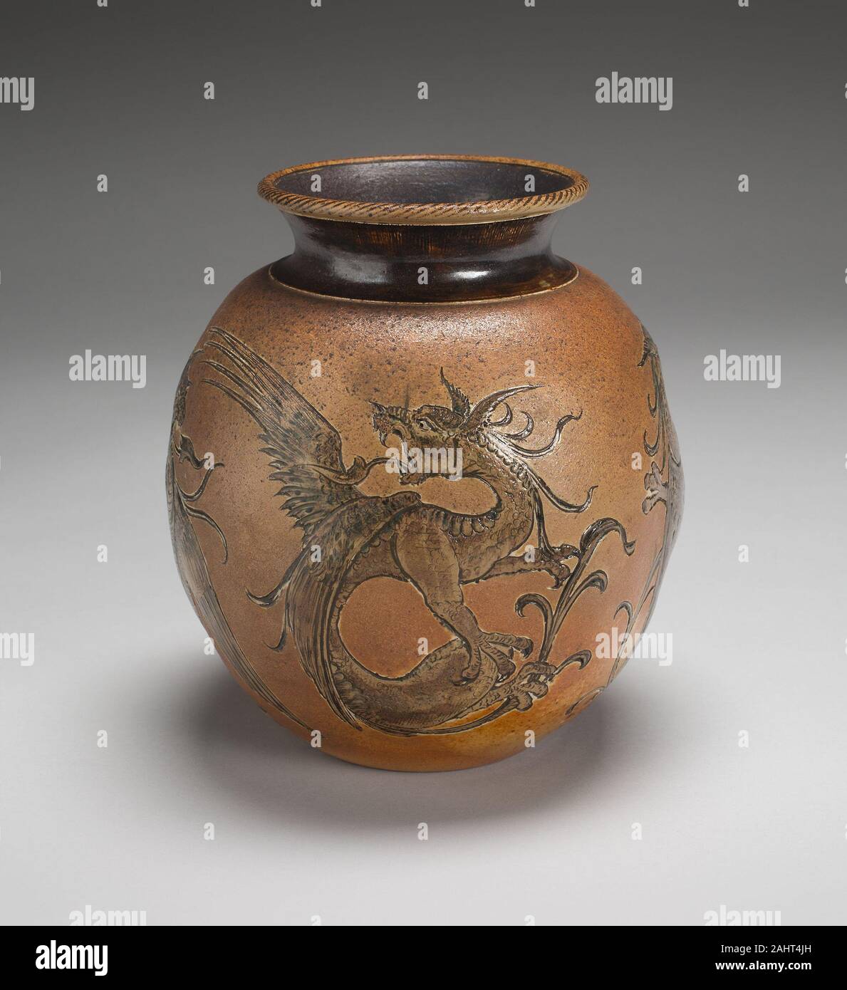 Martin Brothers. Vase. 1894. Southall. Salt-glazed stoneware Stock ...