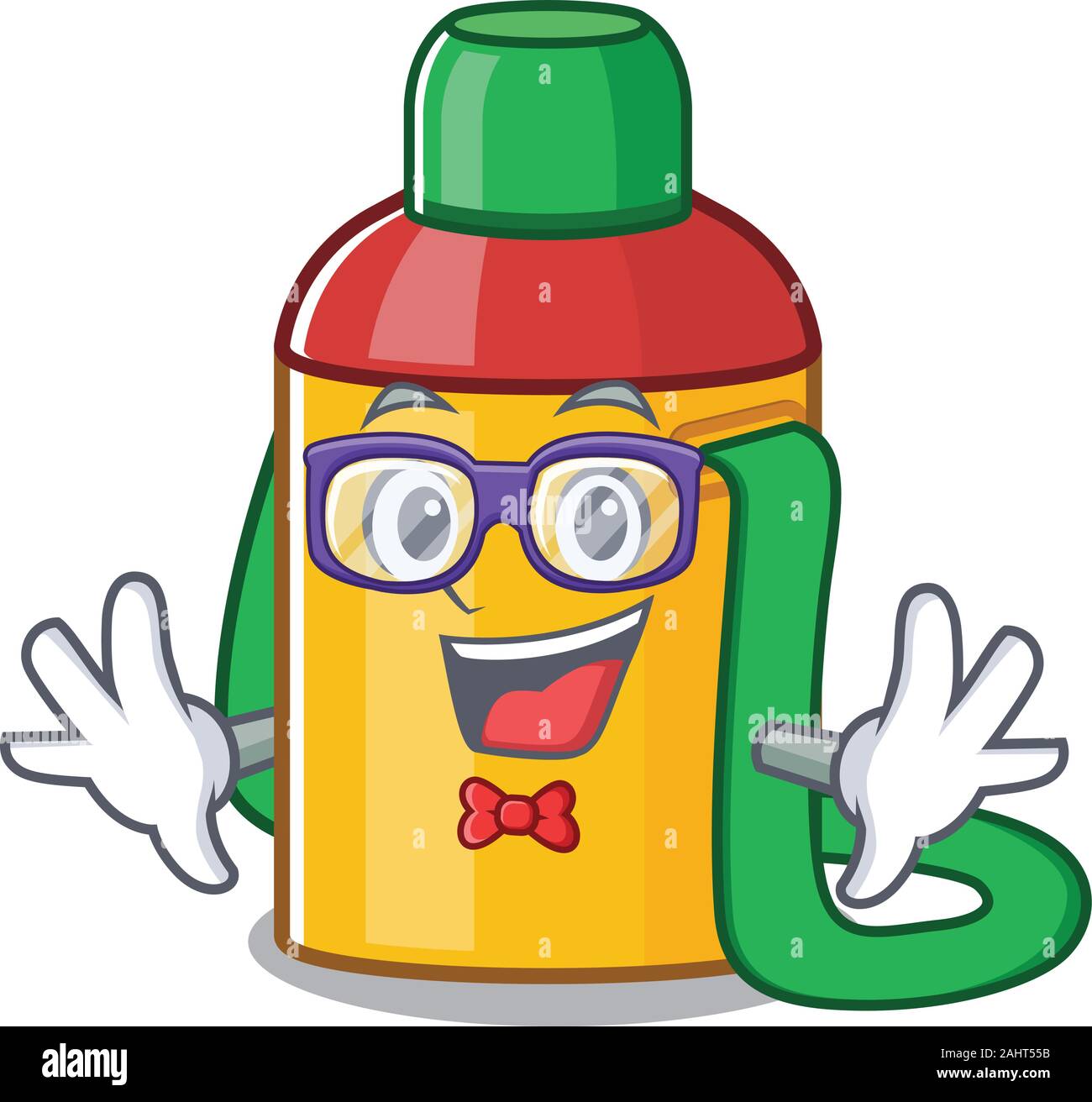 Super Funny Geek kids water bottle Scroll cartoon character design ...