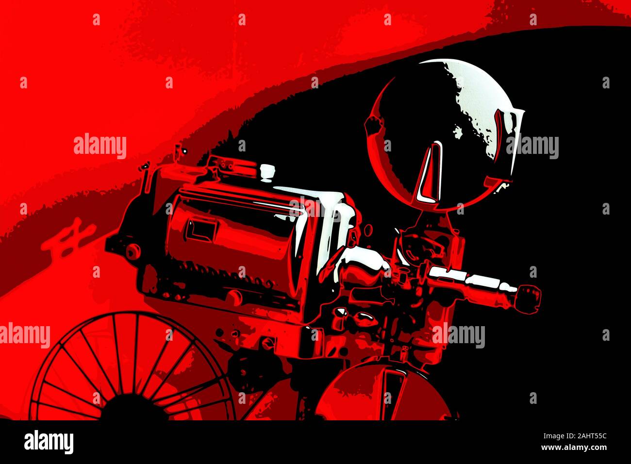 an ancient movie projector Stock Photo - Alamy