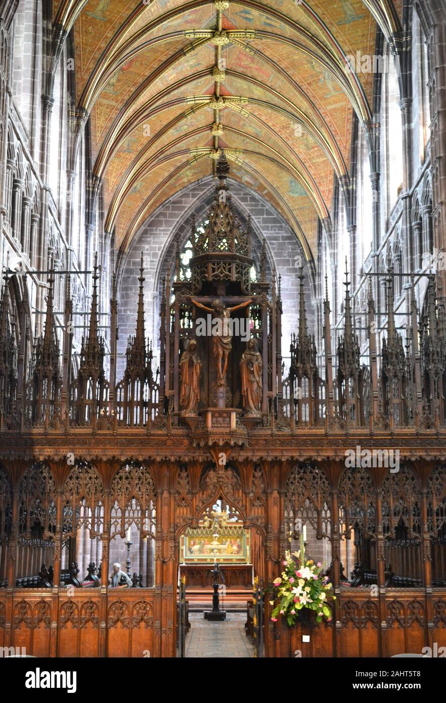 Inside chester cathedral hi-res stock photography and images - Alamy