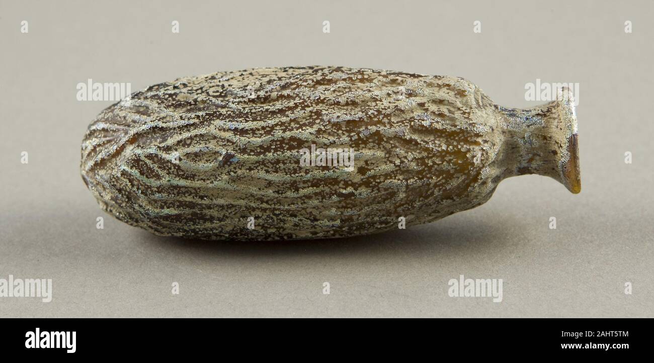 Ancient Roman. Flask in the Shape of a Date. 1 AD–100 AD. Greece. Glass ...