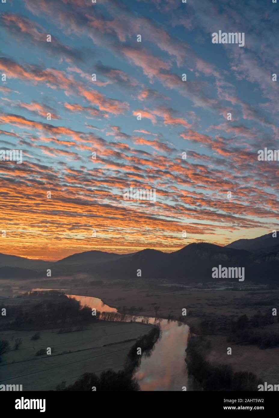 Amazing sunrise sky over mirror hi-res stock photography and images - Alamy