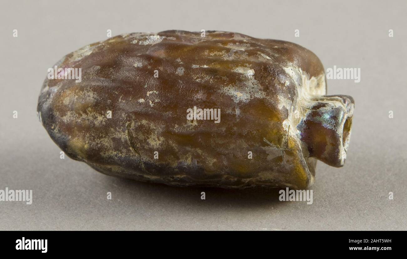 Ancient Roman. Flask in the Shape of a Date. 1 AD–100 AD. Greece. Glass ...