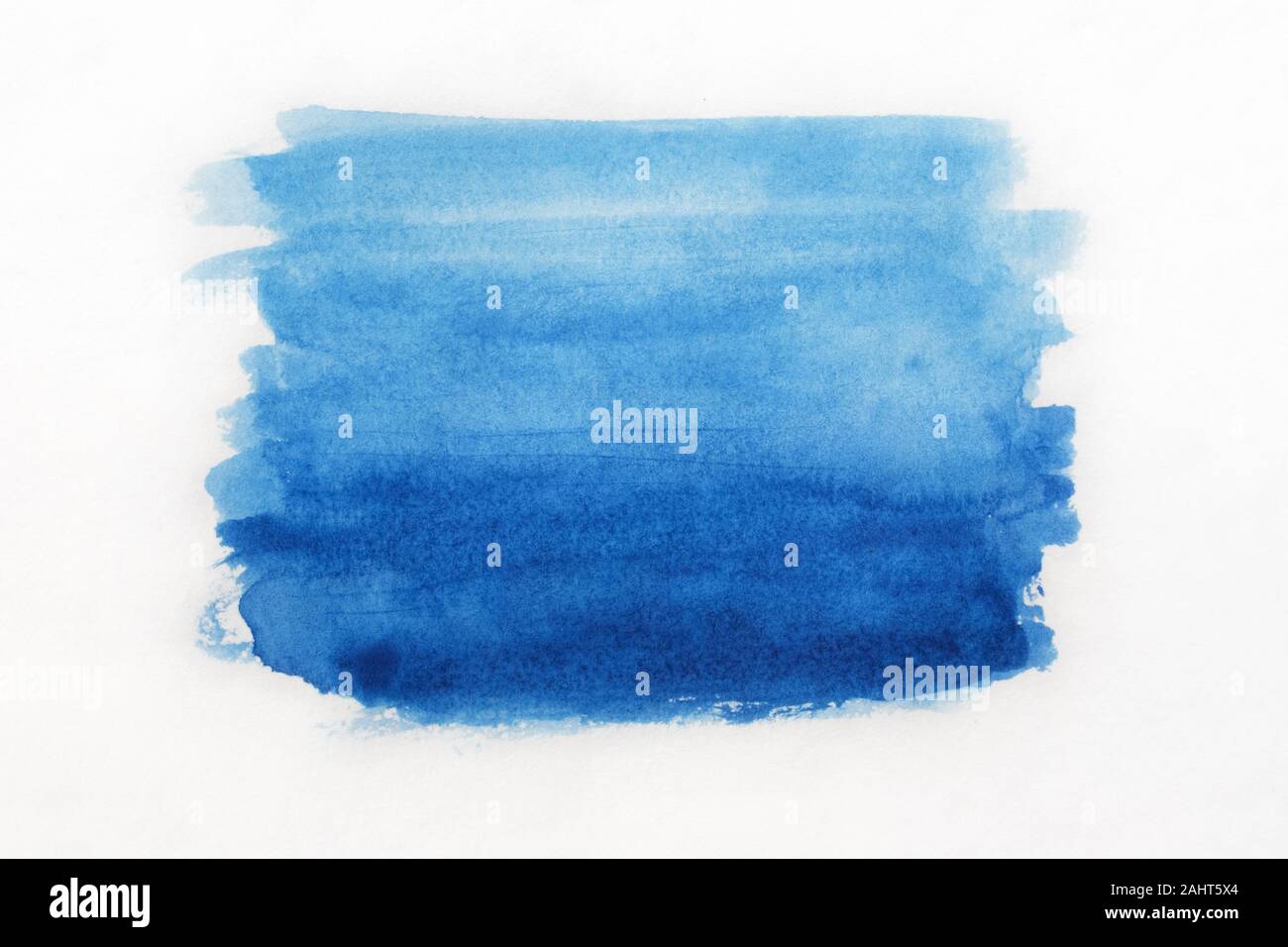Hand painted blue watercolor background Stock Photo - Alamy
