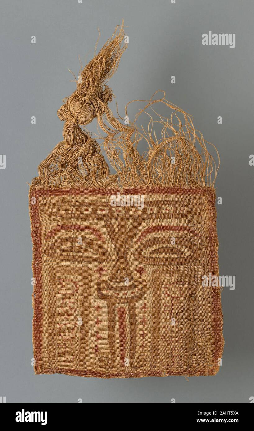 Paracas. Mummy Mask. 200 BC–100 BC. Peru. Cotton, plain weave with ...