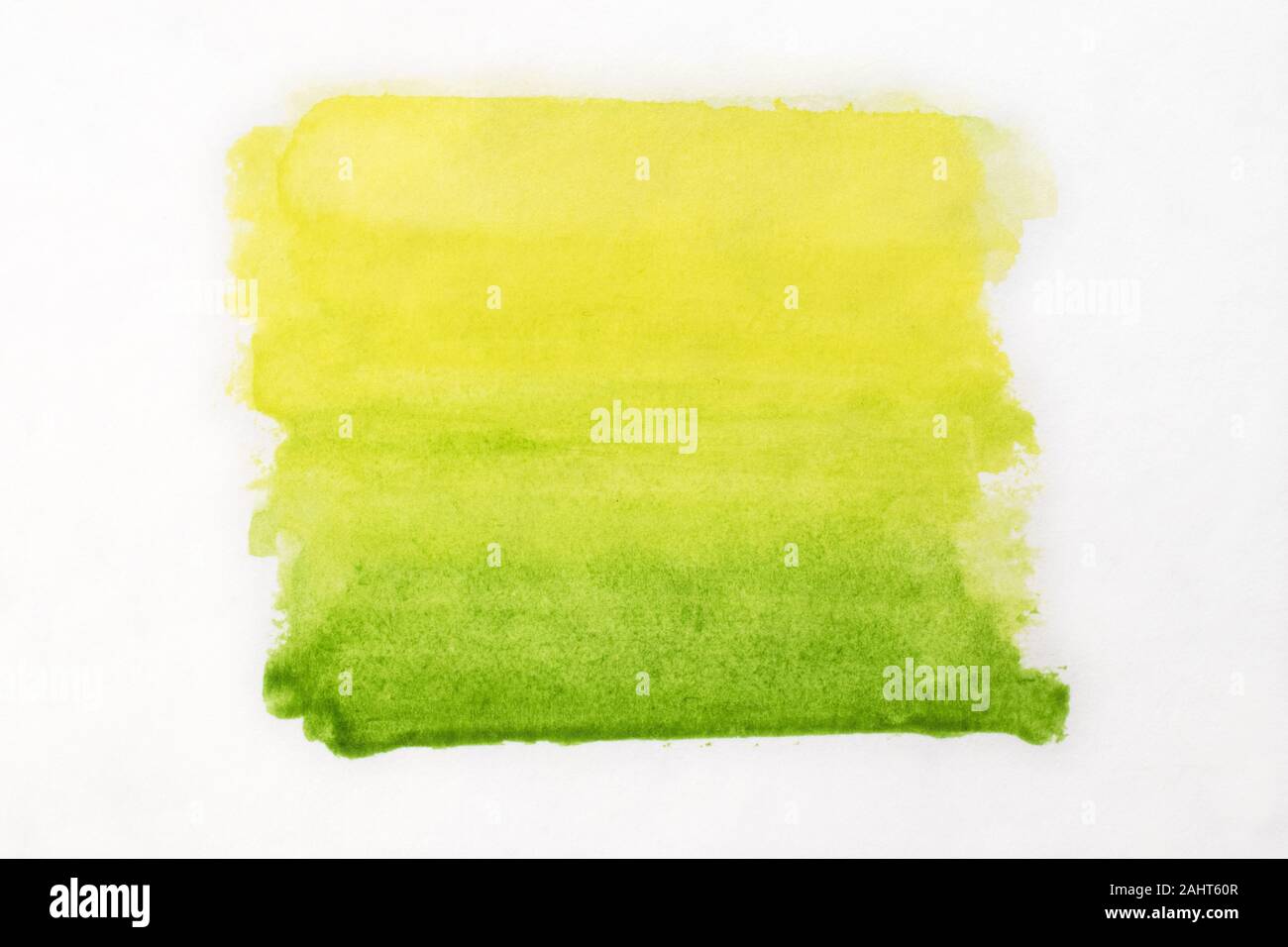 green color watercolor, illustration hand painted with brush Stock ...