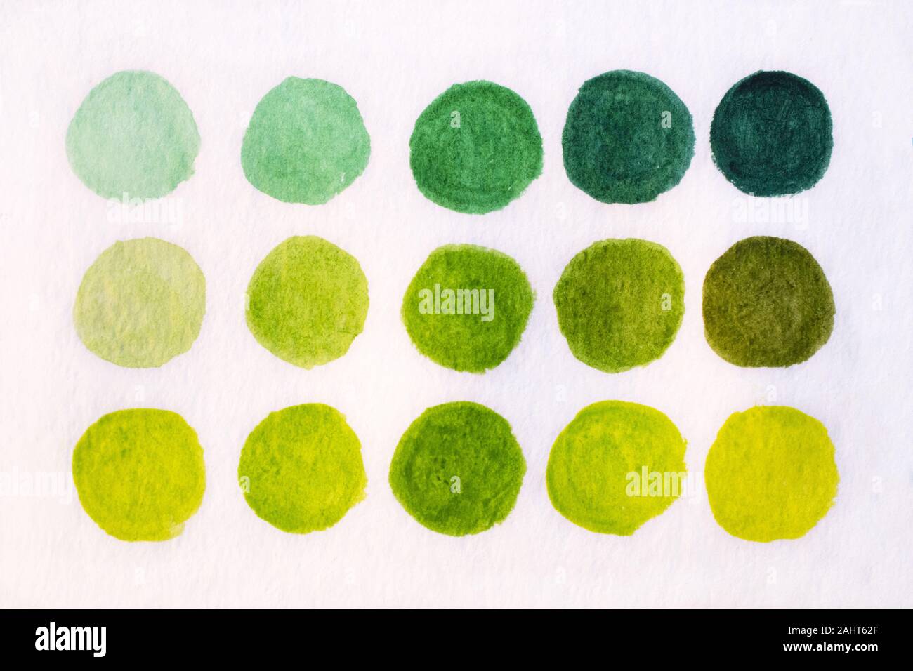 green color watercolor, illustration hand painted with brush Stock ...