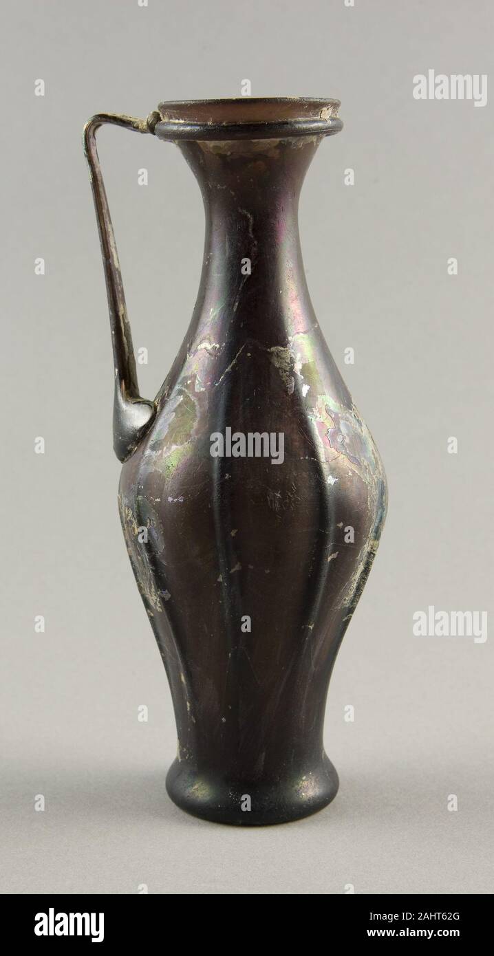 Ancient Roman. Pitcher. 101 AD–300 AD. Syria. Glass, blown technique ...