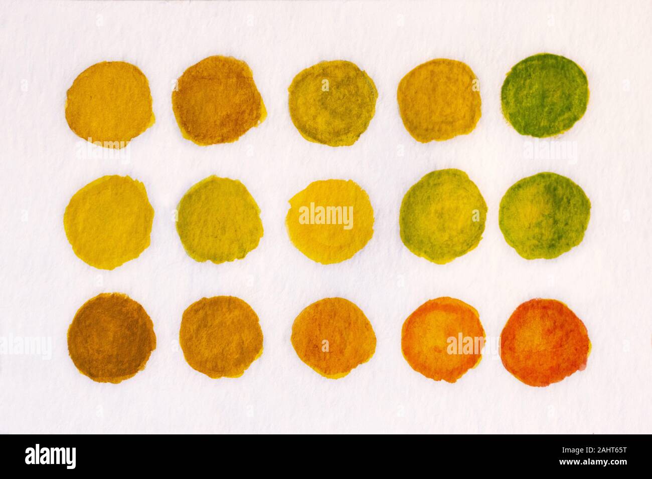 yellow color watercolor, illustration hand painted with brush Stock ...