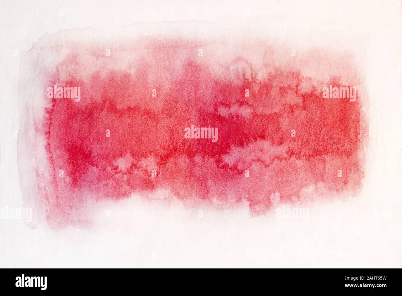 red color watercolor, illustration hand painted with brush Stock Photo ...