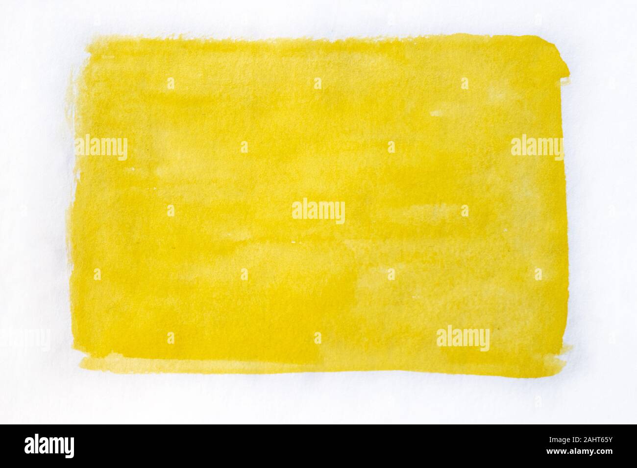 yellow color watercolor, illustration hand painted with brush Stock ...