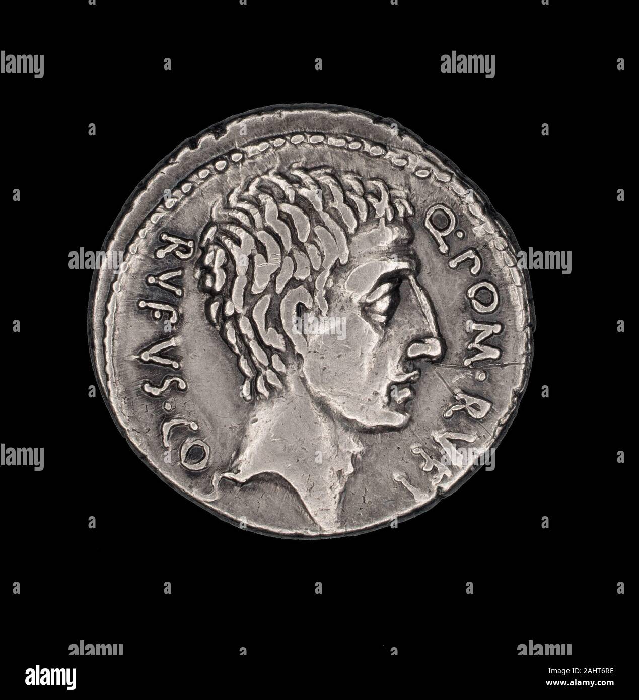 Coin portraying q pompeius rufus hi-res stock photography and images ...