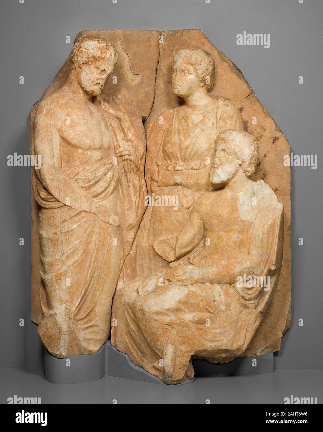 Ancient Greek. Fragment of a Funerary Naiskos (Monument in the Shape of ...