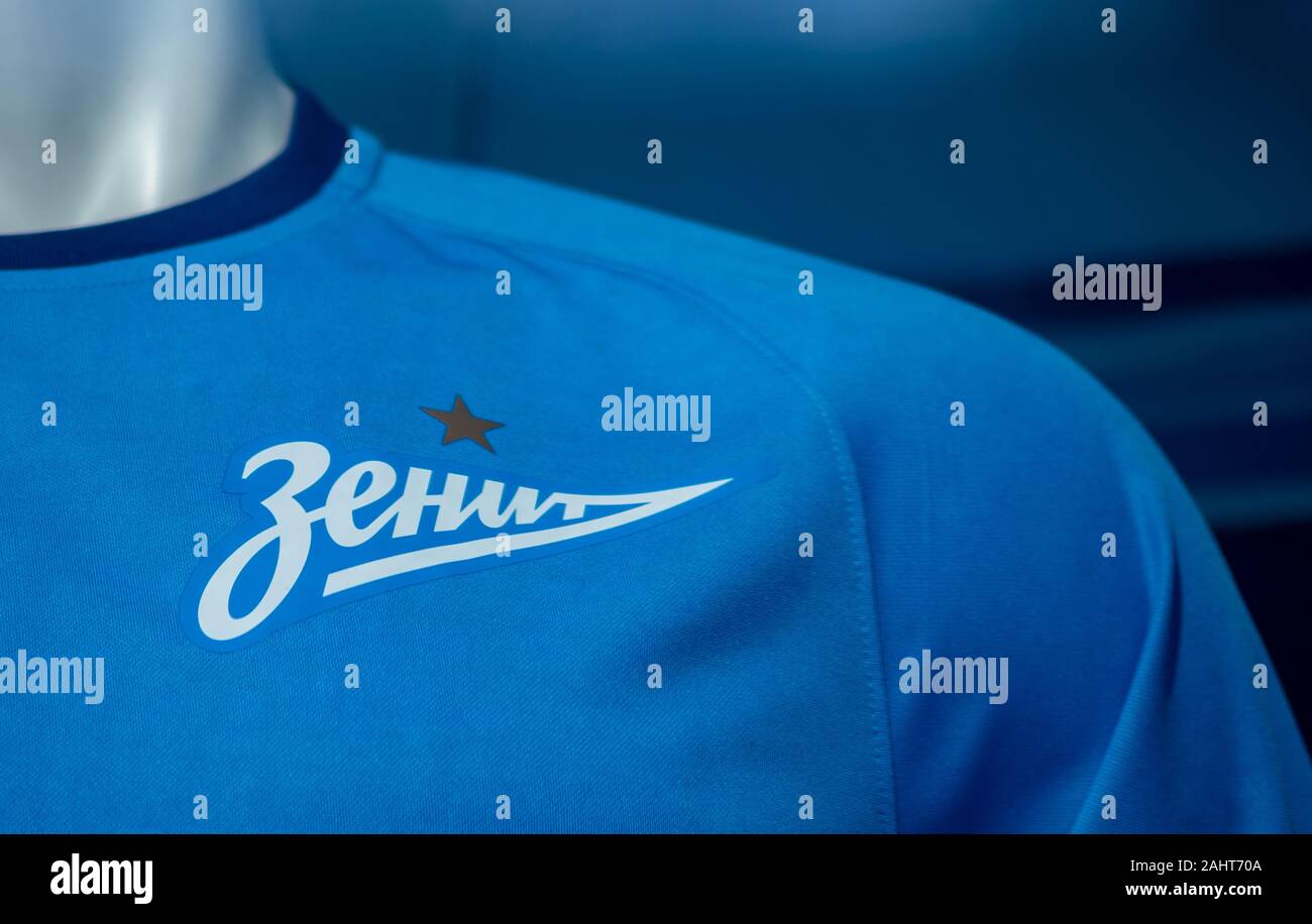 April 18, 2018. St. Petersburg, Russia. Form of football club Zenit in ...