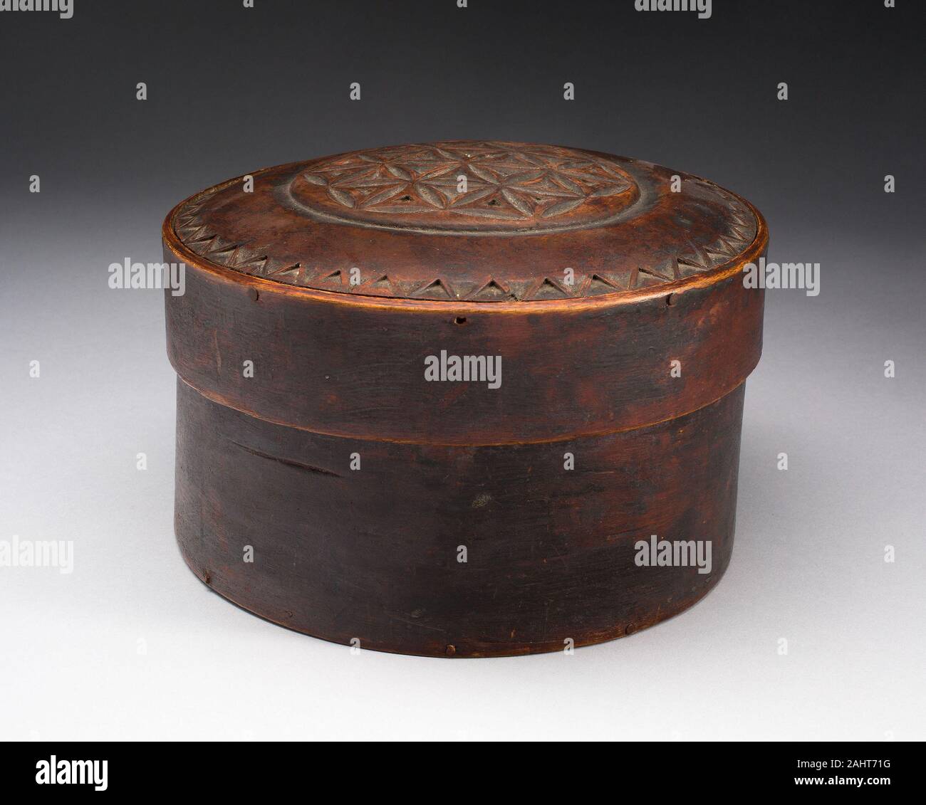 Artist unknown. Box with Lid. 1790–1860. United States. Maple and pine ...