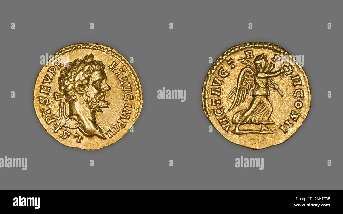 Ancient Roman. Aureus (Coin) Portraying Emperor Septimus Severus. 194 ...