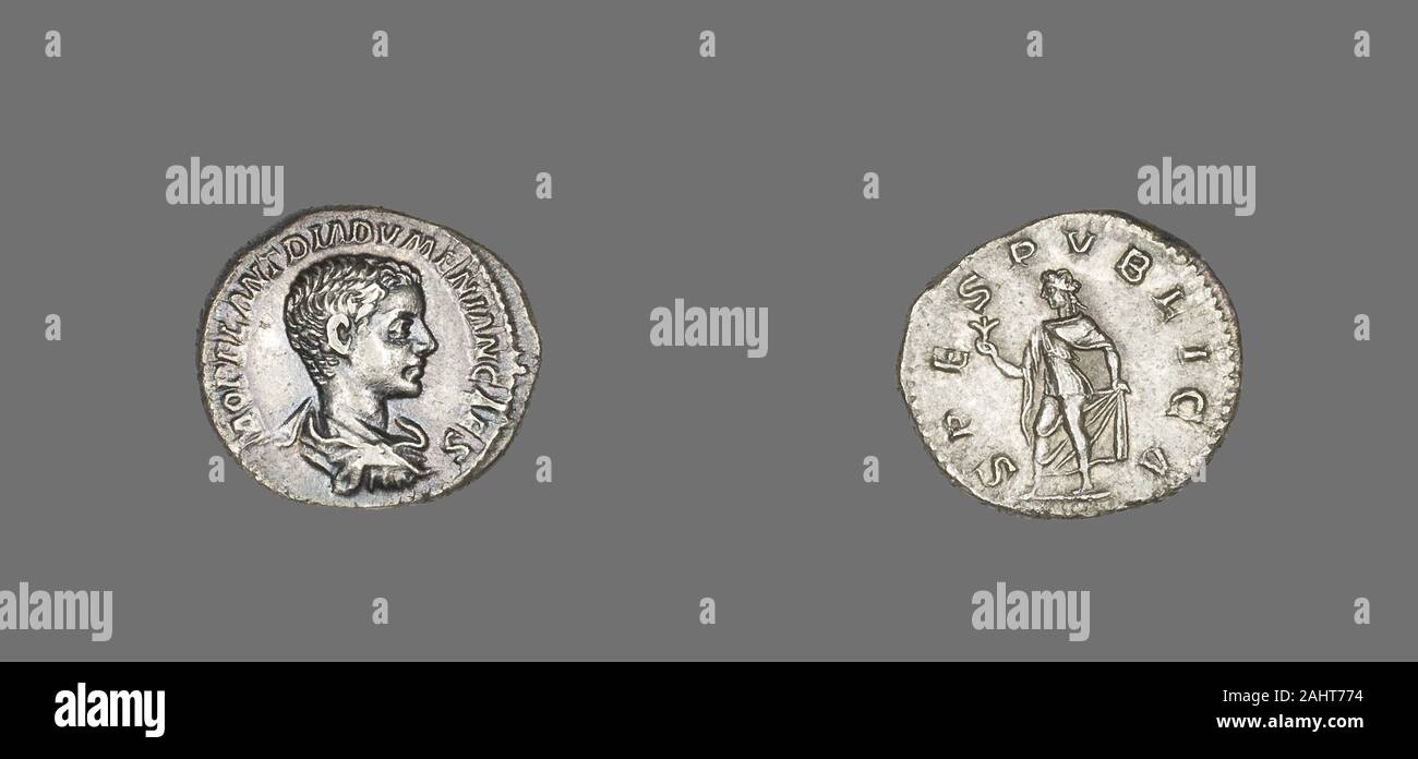 Ancient Roman. Denarius (Coin) Portraying Diadumenian. 217 AD. Rome ...