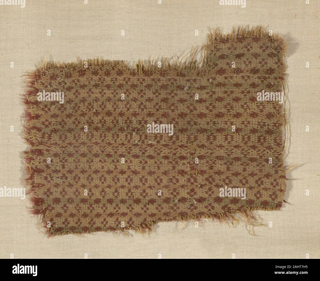 Fragment. 301 AD–400 AD. Egypt. Wool, compound weave Stock Photo - Alamy